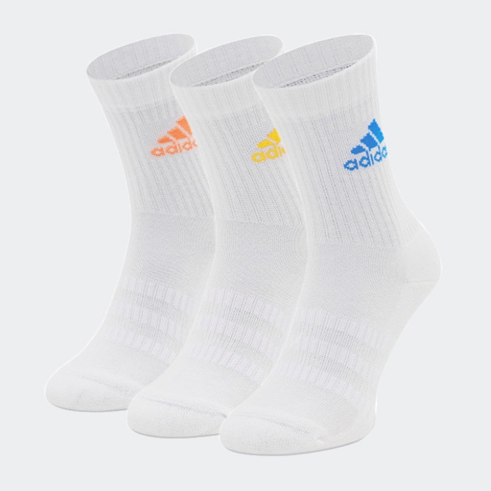 Adidas ถุงเท้า Cushioned Crew Socks 3 Pairs (5แบบ) | Shopee Thailand