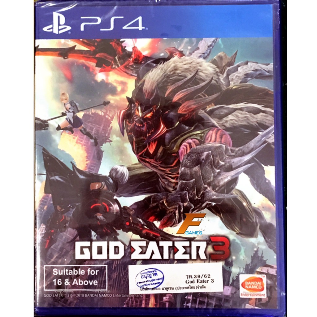 PS4 GOD EATER 3 (Zone3/Asia)( English ) แผ่นเกมส์ ของแท้ มือหนึ่ง มือ1 ...