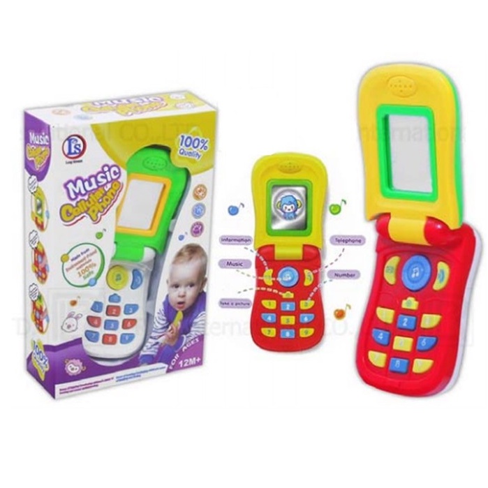 Music Cellular Phone - โทรศัพท์เด็ก มีเสียง มี 2 สีให้เลือก | Shopee ...
