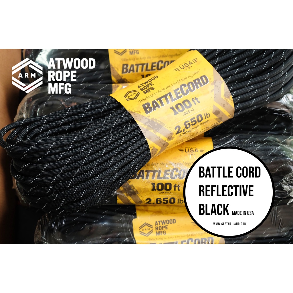 เชือก Battle Cord Reflective Made in USA. 100 ft (30เมตร) | Shopee Thailand