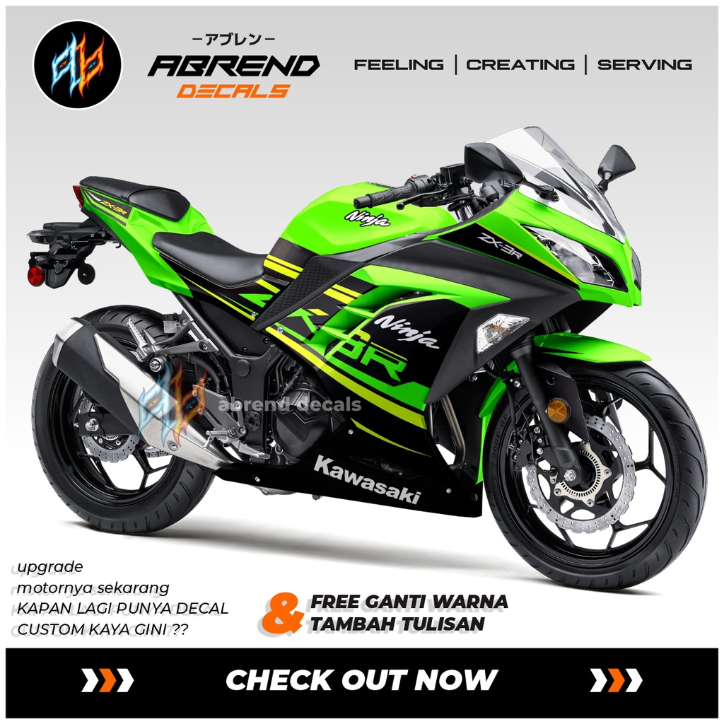 สติกเกอร์ ลายกราฟิก NINJA 250 FI KAWASAKI NINJA FI LIVERY ZX3R สําหรับ ...