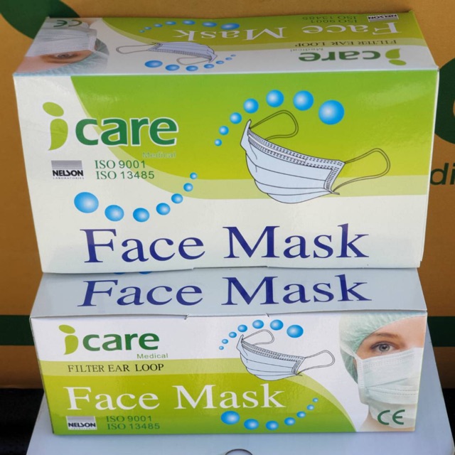 พร้อมส่ง‼️ Face Mask แบรนด์ Icare หน้ากากอนามัยเกรดทางการแพทย์ 1กล่อง ...