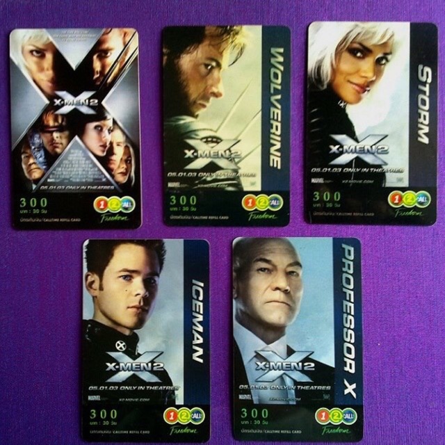 บัตรสะสม(ไม่ใช่บัตรเติมเงิน)Card X-MEN I CLASS BY (AIS ONE-2-CALL ...