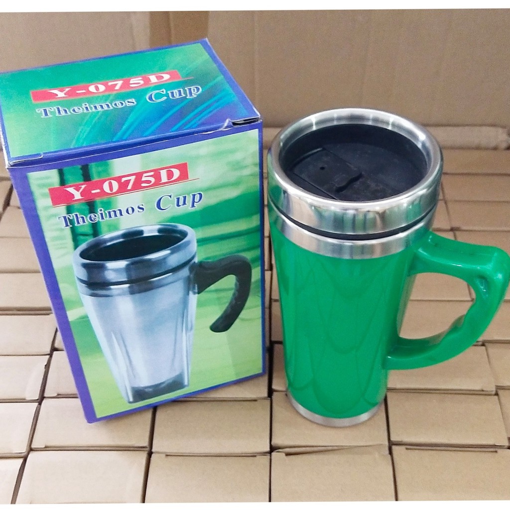 แก้ว ใส่น้ำร้อนน้ำเย็น 350ml.และ400ml. ฝามีที่ใส่หลอด CH0213 | Shopee Thailand