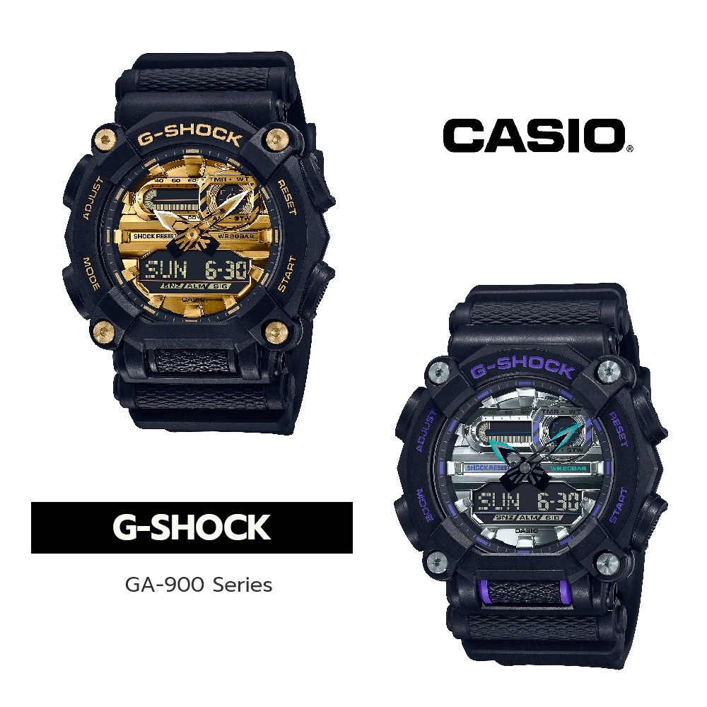 นาฬิกา นาฬิกาข้อมือ Casio G-Shock GA-900 Garish Sereis ของแท้ รุ่น GA-900AS-1A GA-900AG-1A (CMG ...