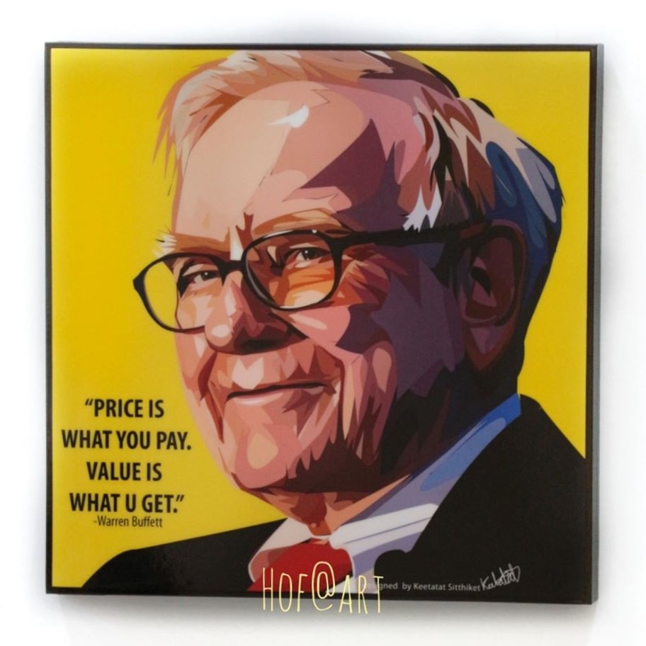 Warren Buffett วอร์เรน บัฟเฟตต์ นักลงทุน เล่นหุ้น รูปภาพ ติดผนัง pop ...