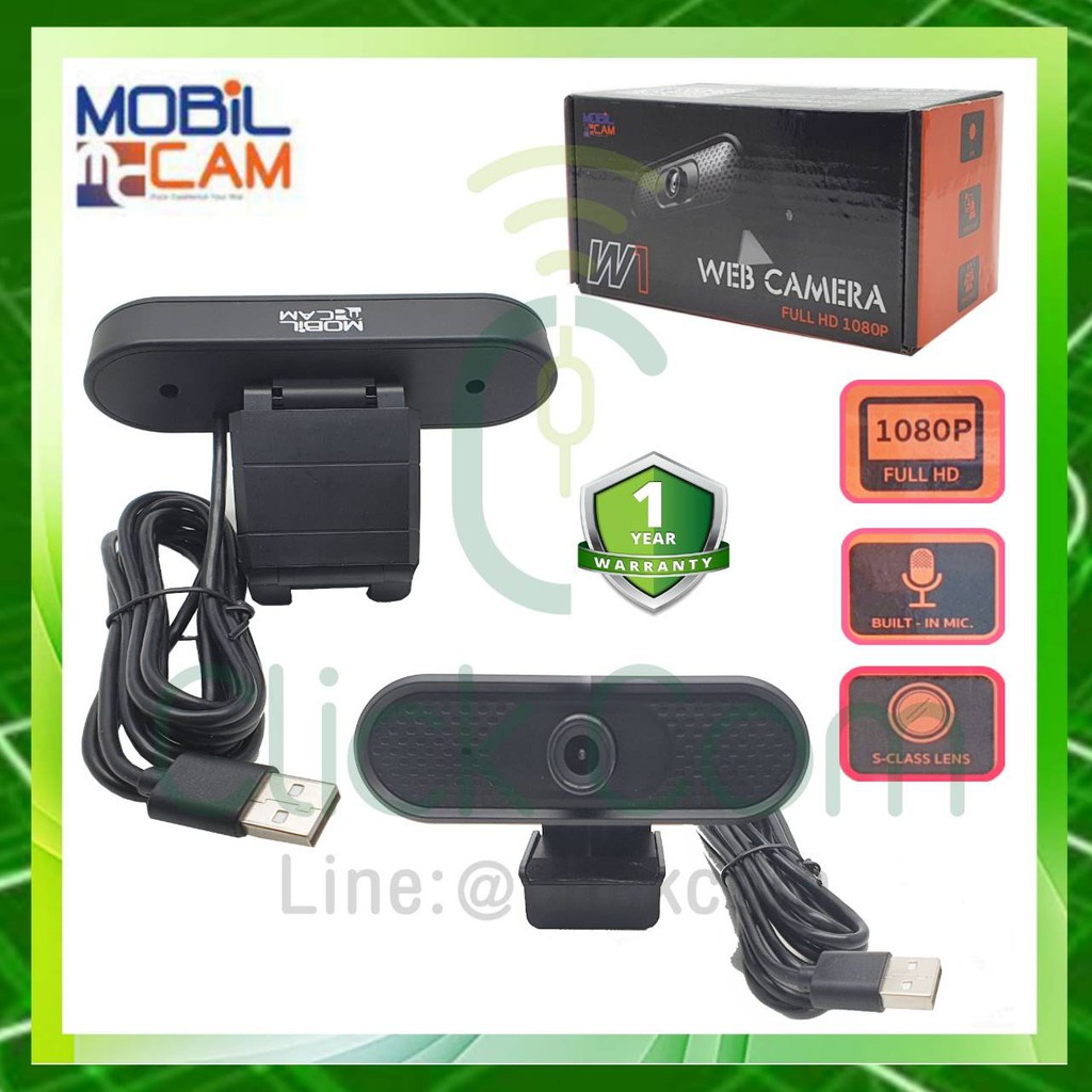 กล้องเว็บแคม Mobil Cam W1 Web Cam 1080P WEBCAM # ของแท้ | Shopee Thailand