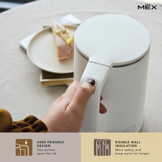 MEX รุ่น KPL110W กาต้มน้ำไฟฟ้า ขนาด 1 ลิตร (สีขาว) | Shopee Thailand