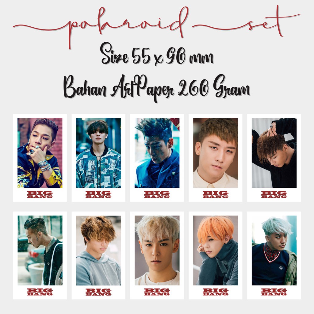โฟโต้การ์ดโพลารอยด์ Kpop Bigbang Made Photocard | Shopee Thailand
