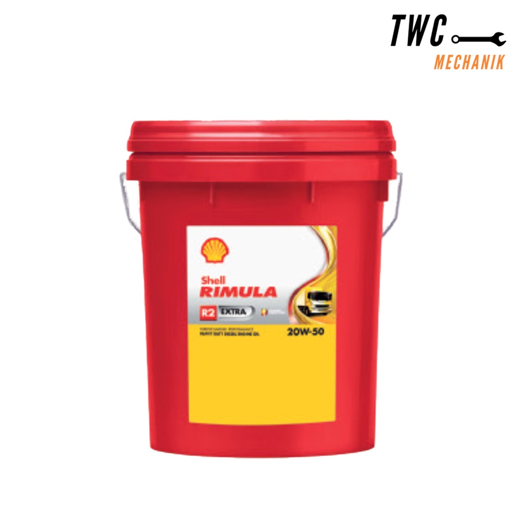 น้ำมันเครื่องดีเซล Shell RIMULA R2 EXTRA ขนาด 18 ลิตร | Shopee Thailand