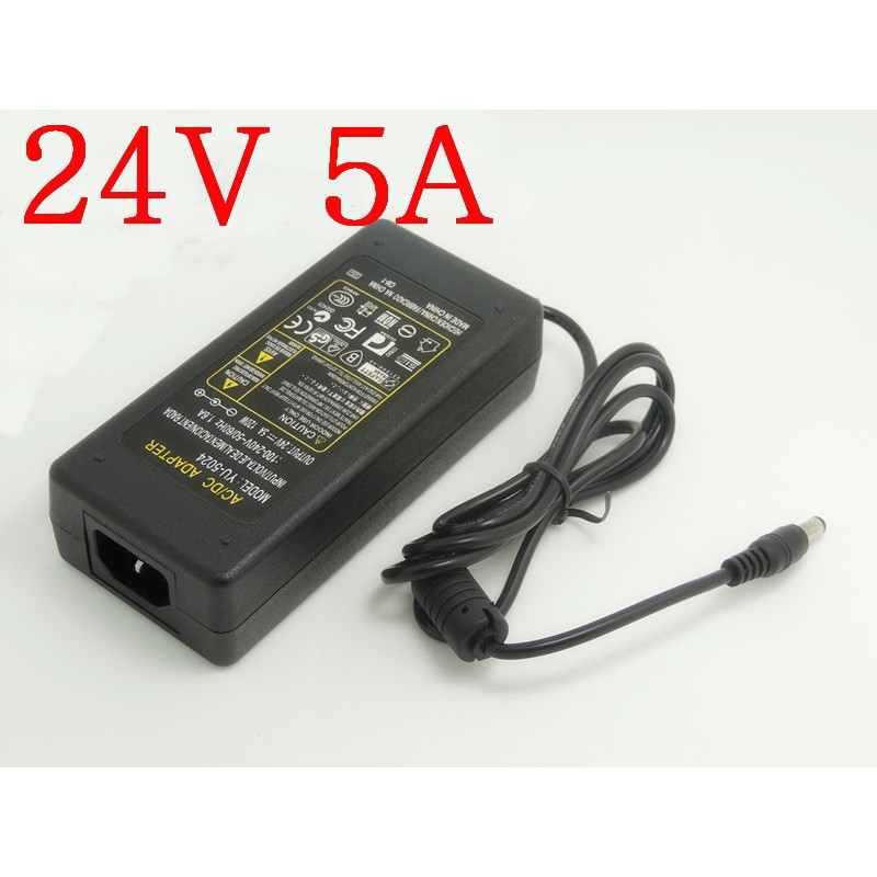 อะแดปเตอร์แปลงไฟ 24V 5A High quality IC solutions AC 100V-240V DC 24V ...