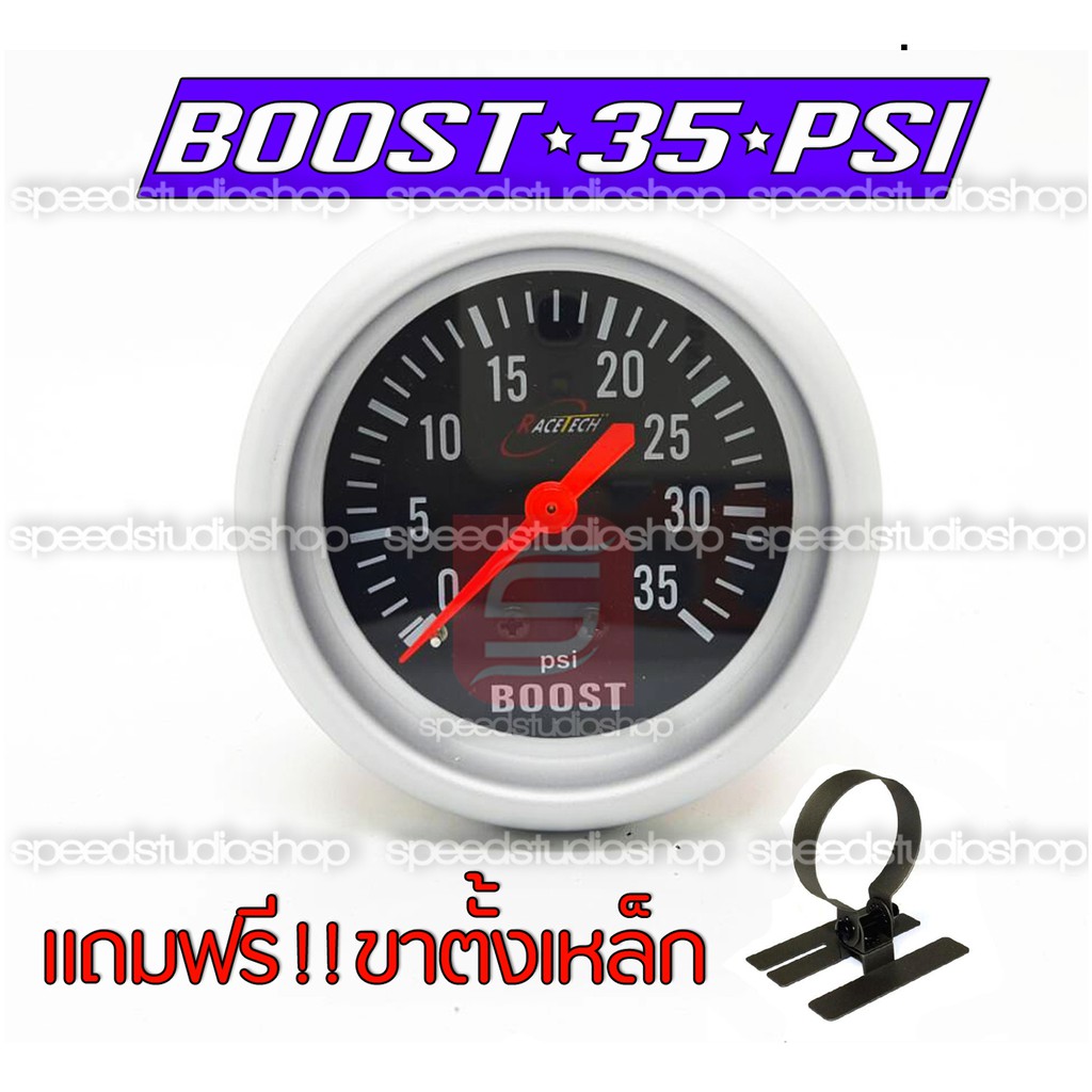 Racetech Boost เกจ์วัดบูสต์ เทอร์โบ turbo gauge 35 ปอนด์ PSI ดีเซล 2.5 ...