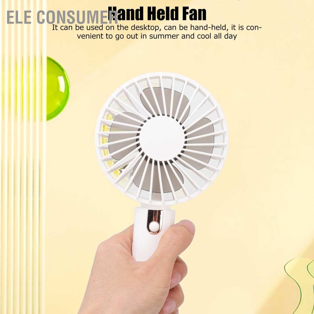 Ele พัดลมมือถือ แบบพกพา ปรับได้ 3 ระดับ ชาร์จ Usb พร้อมขาตั้ง สําหรับ ...