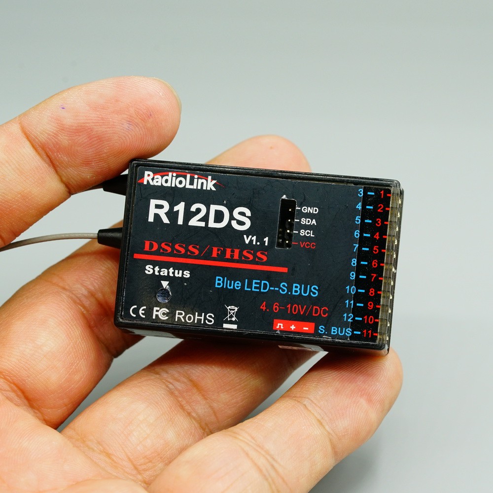 Receive (รีซีฟ) R12DS Radio link Receiver 12 Channels | Shopee Thailand