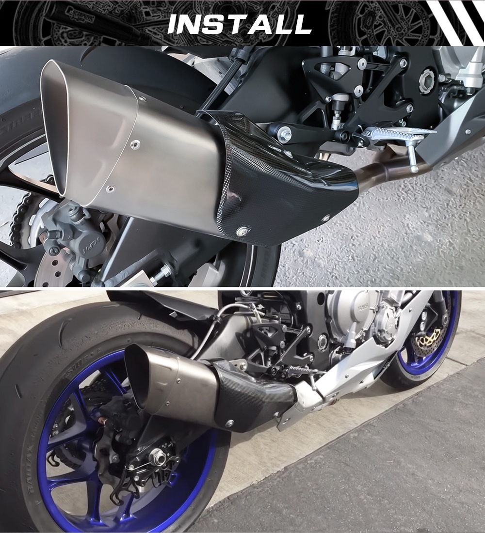 38-51mm universal motorcycle exhaust pipe CBR300 Little Monkey MSX125 ...