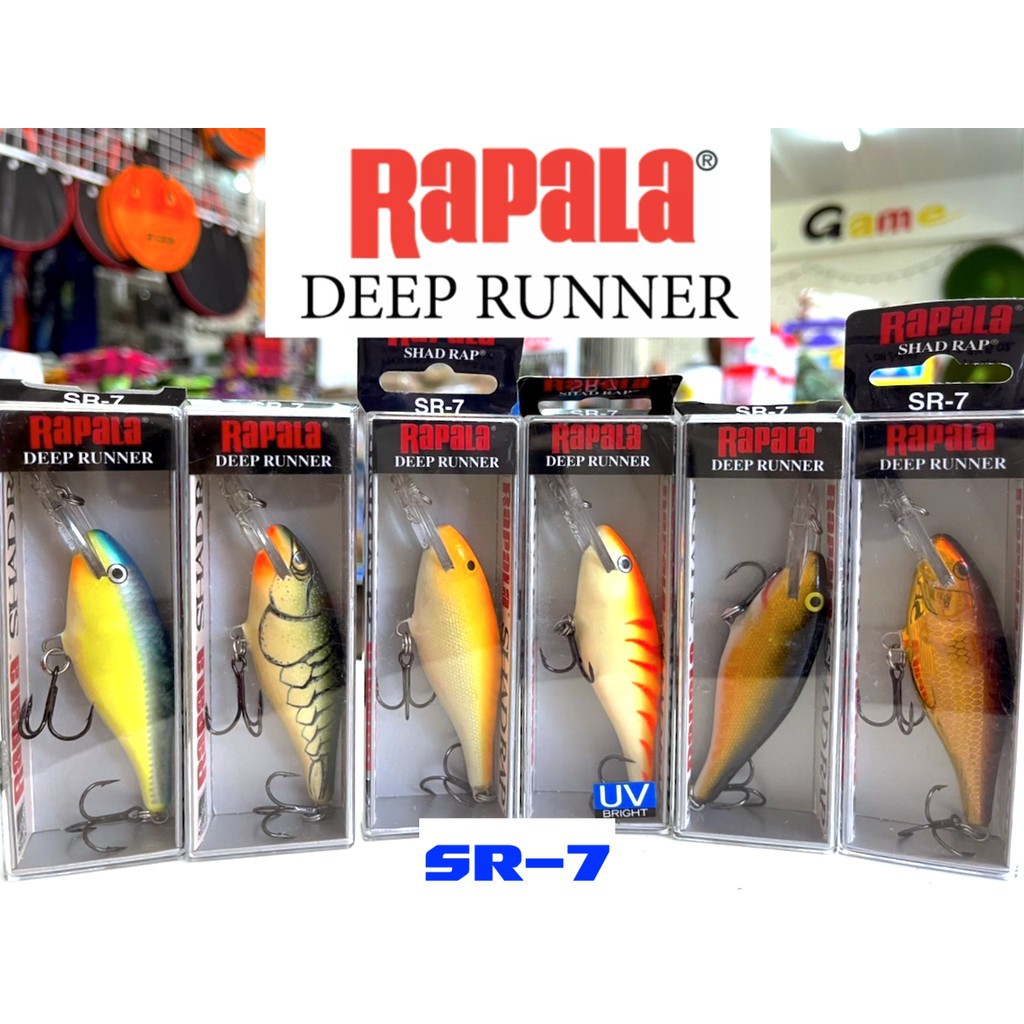 เหยื่อ ตกปลา Rapala SHAD RAP DEEP RUNNER SR-7 ปลาปลอม ราพาล่า 7cm./8g. | Shopee Thailand