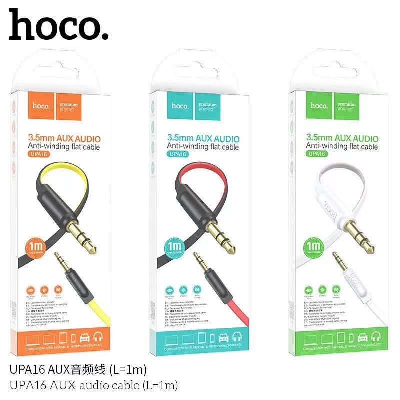 HOCO UPA16 AUXสัญญาณเสียง 3.5mm. 1 เมตร 2 เมตร สายAUX งานแท้100% | Shopee Thailand