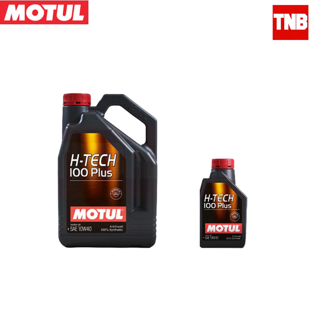 MOTUL H-TECH 100 Plus 10w-40 น้ำมันเครื่องยนต์ สังเคราะห์ เบนซิน ขนาด 1 ...