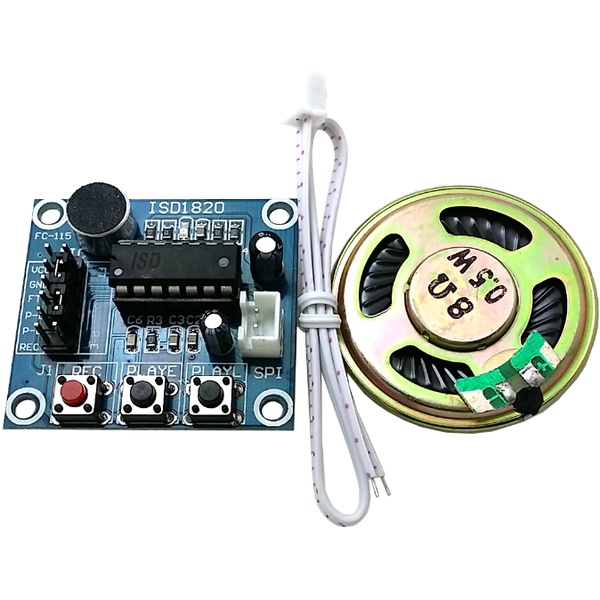 ISD1820 โมดูลบันทึกเสียงและเล่นเสียง Voice Board Module (On-board ...