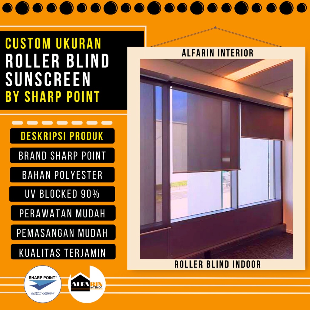 Custom CURTAIN KREY CURTAIN ROLLER BLIND SHARP POINT SOLAR SCREEN ...