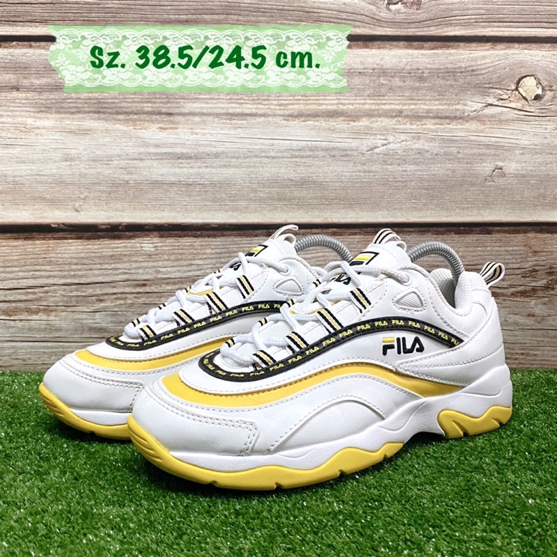 Fila Ray White/Yellow | Shopee Thailand