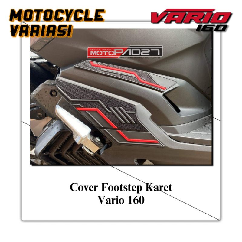 Vario 160 Rubber Footstep Sticker Vario 160 Vario 160 Rubber Footstep ...
