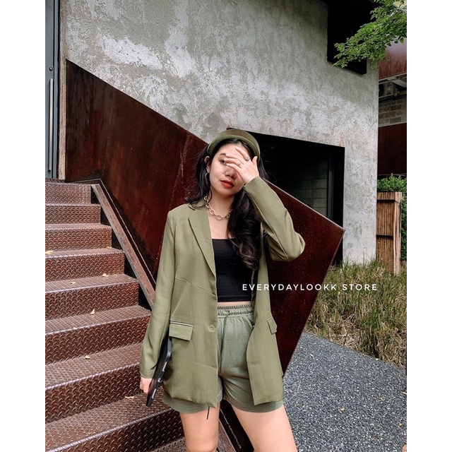 CHALEE SET เซทสูทสไตล์สปอร์ต : Everydaylookk store | Shopee Thailand