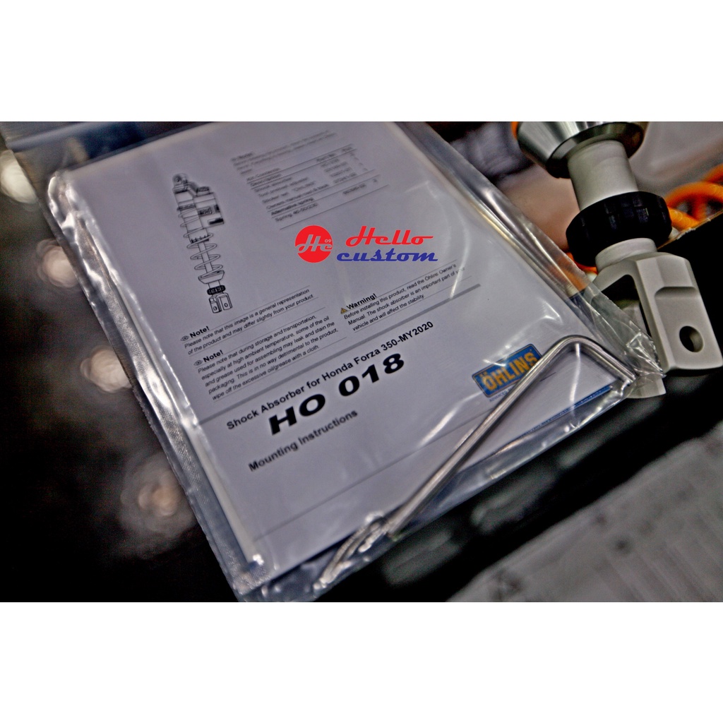 โช้ค OHLINS HO-018 Honda Forza 300-350 ---- ADV350(โหลด15มิล) ---- +แท้ ...