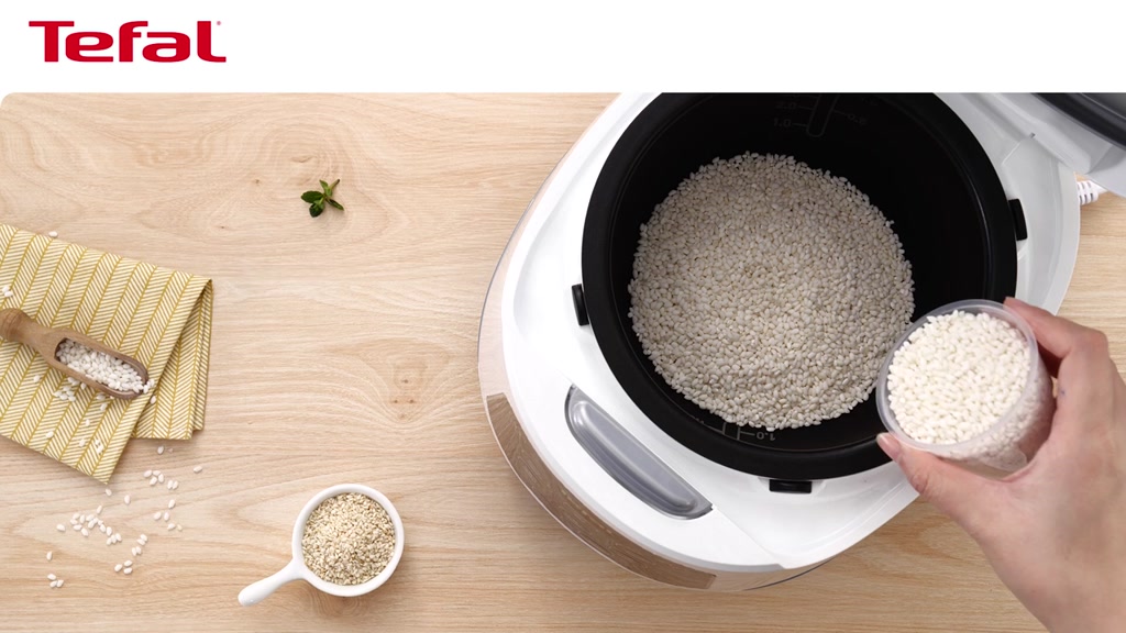 Tefal หม้อหุงข้าว EASY RICE COMPACT 1L RICE COOKER ขนาด 1 ลิตร รุ่น RK730166 | Shopee Thailand