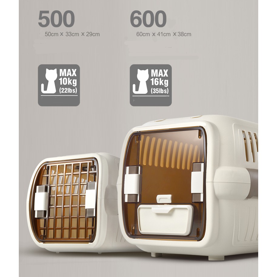 พรีออร์เดอร์ CATIDEA กล่องเดินทางสัตว์เลี้ยง 2 ประตู หรูหรา ไฮโซ Series ...