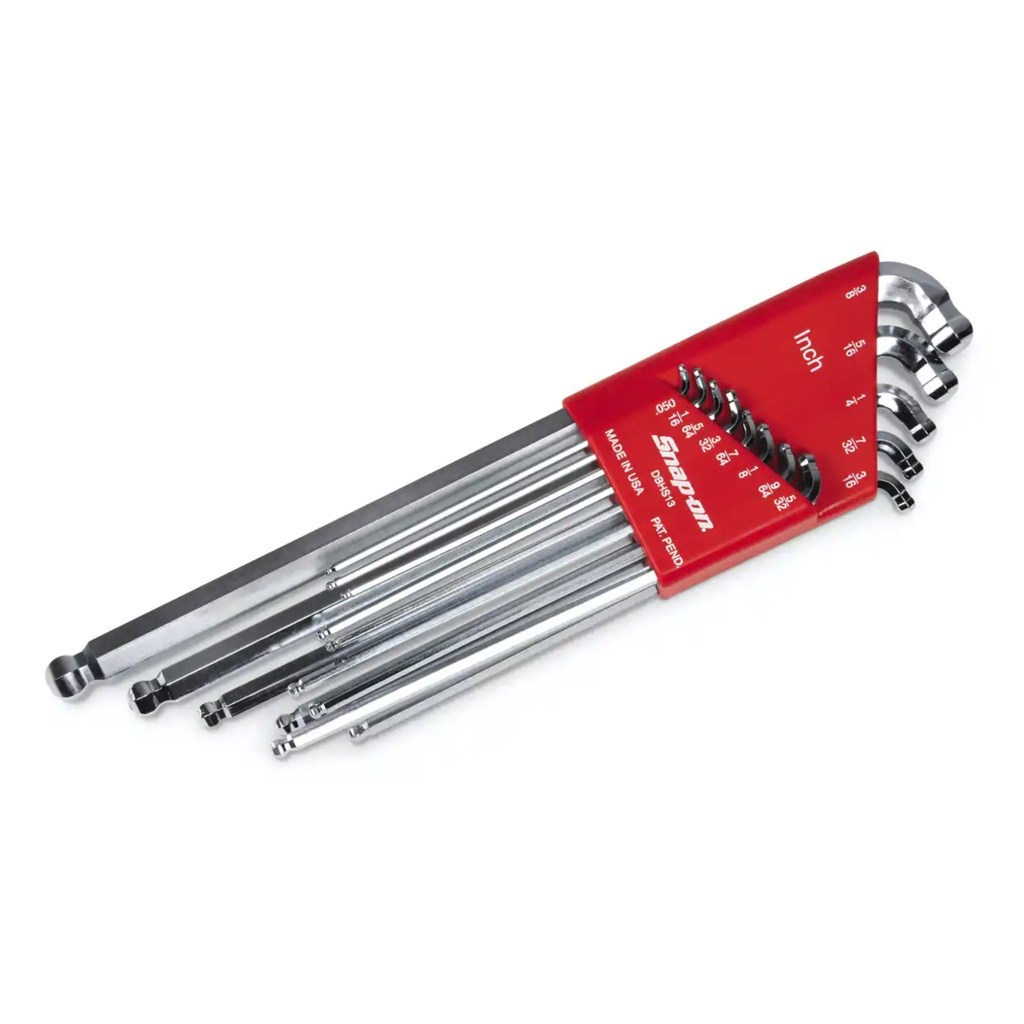 SNAP-ON NO.DBHS13 SAE Double Ball Hex Key Set 13pc. | Shopee Thailand