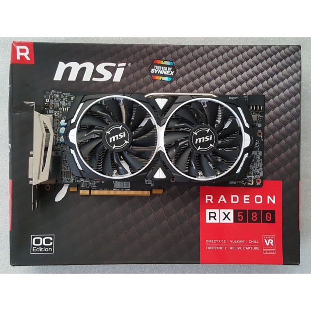 VGA MsI Armor RX580 8G OC | Shopee Thailand