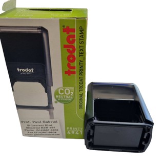 trodat 4941 หมึกในตัว ขนาด 41*24 mm. ใส่ข้อความวันที่หมึกในตัว | Shopee Thailand