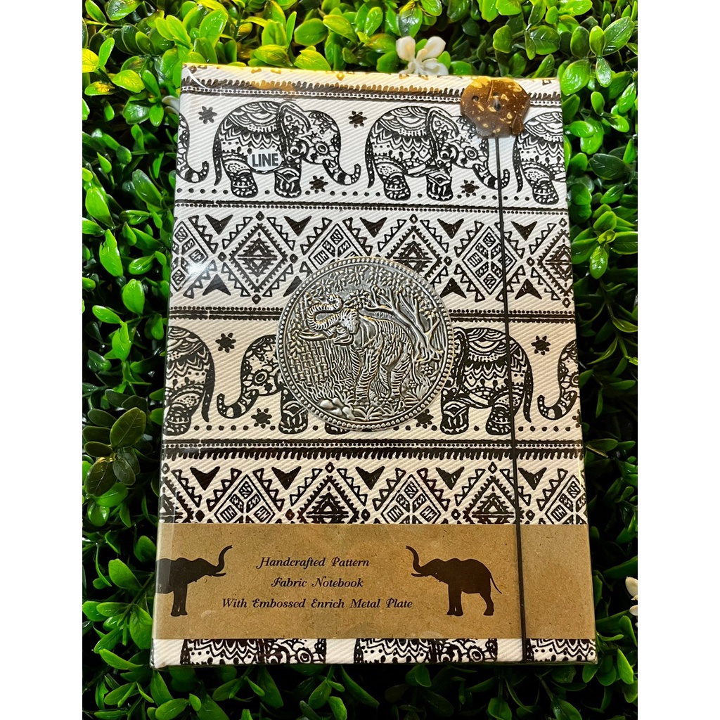สมุดโน๊ต สมุดบันทึก มีเส้น ลวดลายศิลปะ Thai pattern notebook | Shopee ...