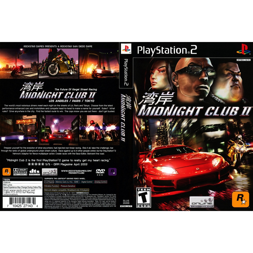 แผ่นเกมส์ PS2 Midnight Club II คุณภาพ ส่งไว (DVD) | Shopee Thailand