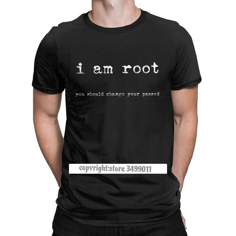 เสื้อยืดลําลอง ผ้าฝ้าย แขนสั้น คอกลม พิมพ์ลายกราฟฟิค I Am Root Novelty ...