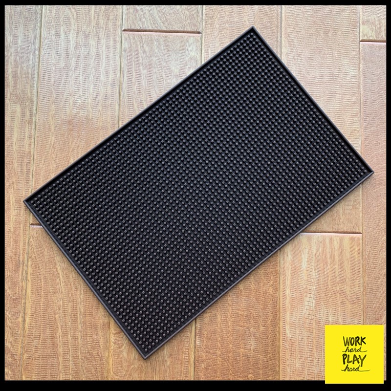WHPH shop Bar Mat บาร์แมท 30x45 cm แผ่นยางกันลื่น อุปกรณ์ร้านกาแฟ แผ่น ...