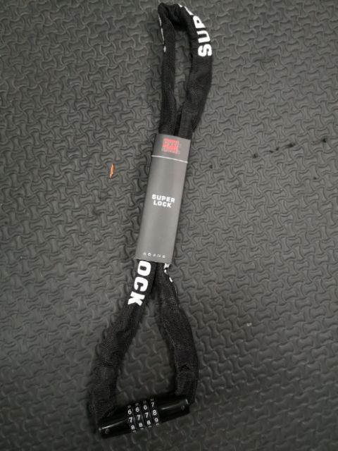 โซ่ล็อค จักรยานและมอเตอร์ไซด์ superlock แบบรหัสตั้งเองได้ | Shopee Thailand