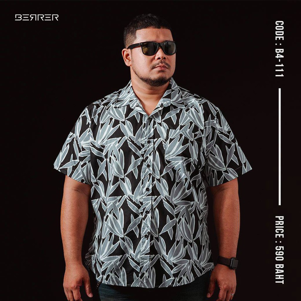 เสื้อเชิ้ตแขนสั้นลาย ไซซ์ใหญ่ EP.6 [BERRER OFFICIAL STORE] | Shopee Thailand