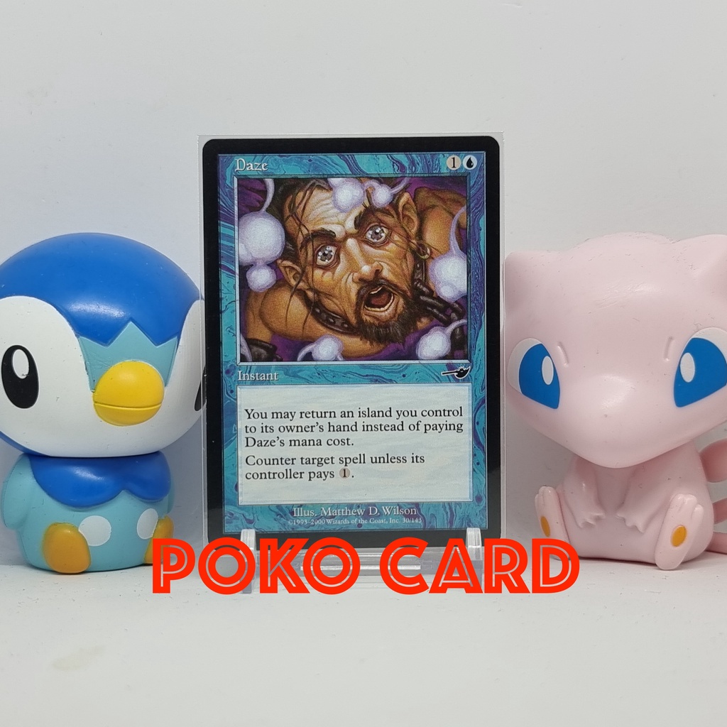 Daze สภาพ Ex การ์ด Magic The Gathering ของแท้ จากชุด Nemesis | Shopee ...