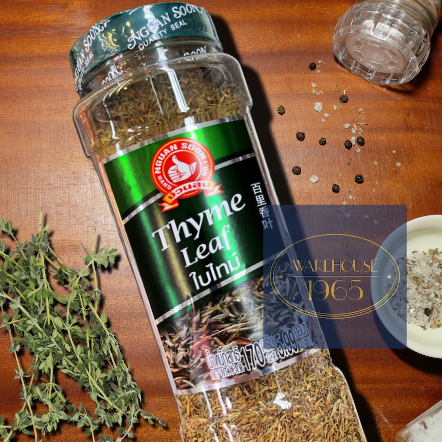 (170 g) ใบไทม์อบแห้ง บิ๊กแพ็ค ตรามือที่ 1 Nguan Soon - Fine-quality Dried Thyme Leaves Big Pack ...