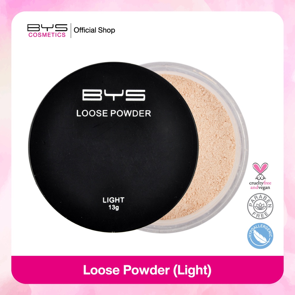 BYS Cosmetics Loose Powder with Puff (Light) 13 g. แป้งฝุ่น สัมผัสบาง ...