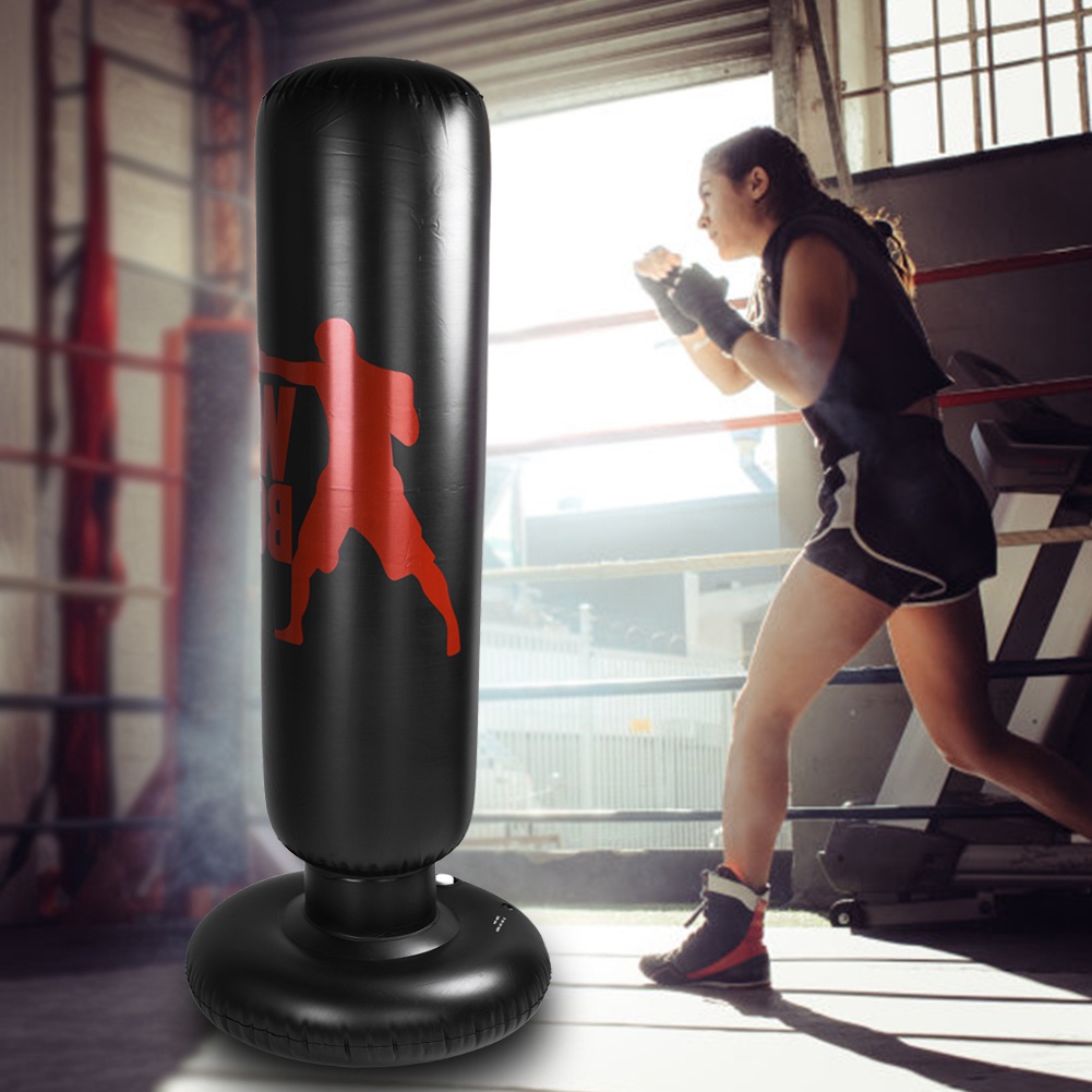 1.6m Inflatable Boxing Punching Kick Training Tumbler Bag For Pressure ...
