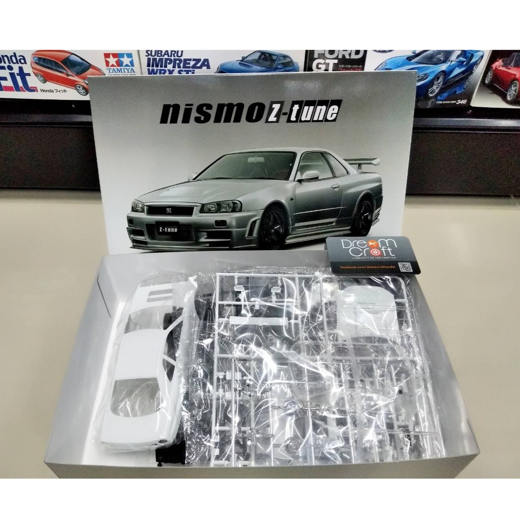 AOSHIMA 1/24 NISMO BNR34 SKYLINE GT-R Z-tune 04 (โมเดลรถยนต์ Model DreamCraft) | Shopee Thailand