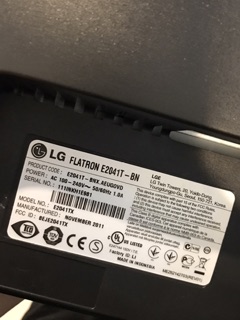 [ถูกมาก! ขายโละเลิกกิจการ] หน้าจอ LG Flatron รุ่น E2041 20 นิ้ว LED ...