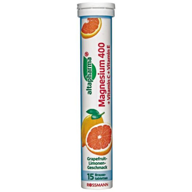 Altapharma แมกนีเซียม 400 มก. เม็ดฟู่ รสส้ม 15 เม็ด Magnesium 400 mg ...