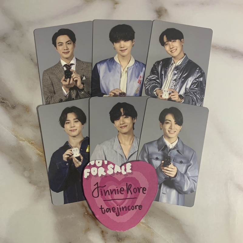 Bts X SAMSUNG GALAXY BUDS LIVE OFFICIAL PHOTOCARD SET JIN SUGA JHOPE ...