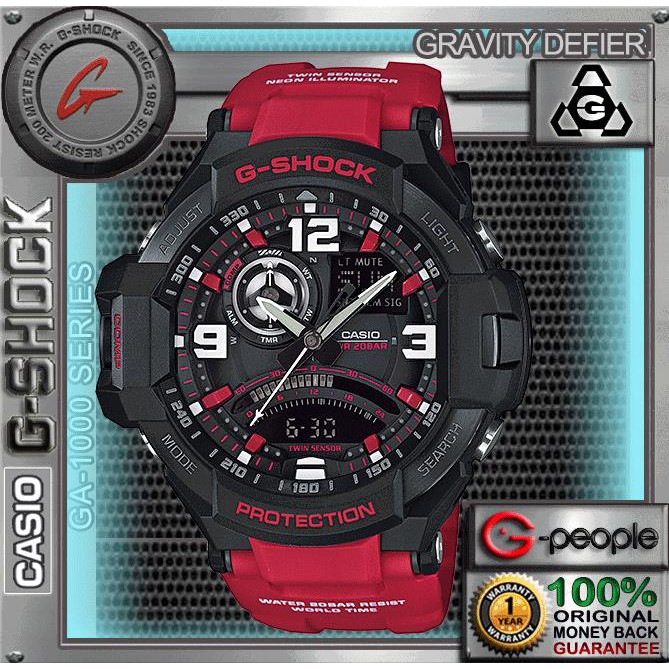 นาฬิกา Casio G-Shock นักบิน GRAVITYMASTER GA-1100 Series รุ่น GA-1000 ...