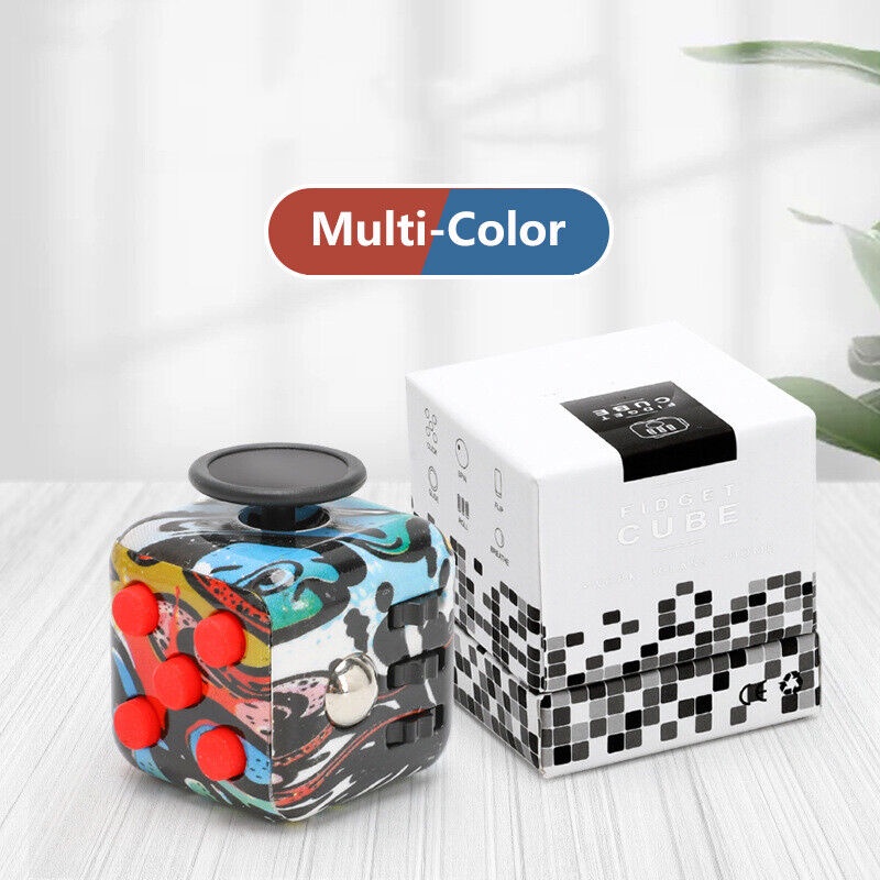 Fiddle Fidget Cube ความวิตกกังวลผู้ใหญ่ความเครียดบรรเทาโต๊ะของเล่น ADHD ...