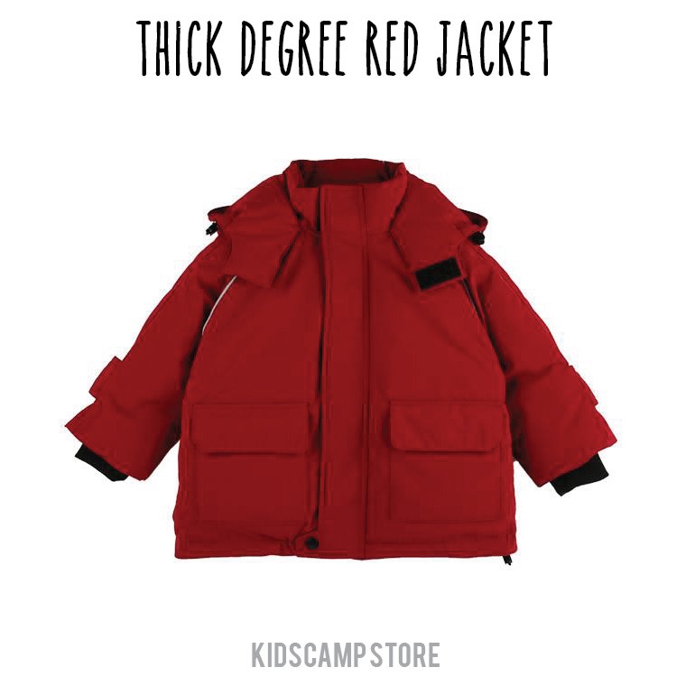 Thick degree red jacket | Shopee Thailand
